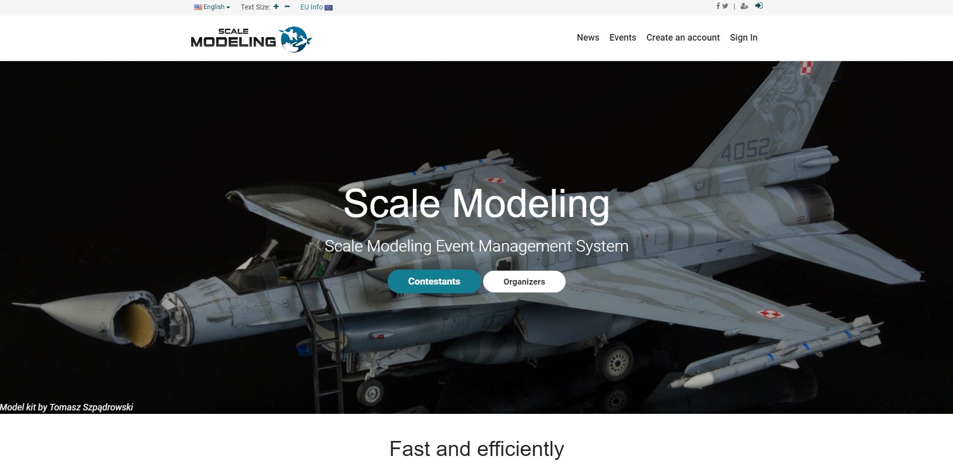 Scale Modeling Event Management System